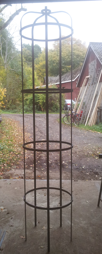 Spaljéer av järn, måttbeställt smide, klematisstöd